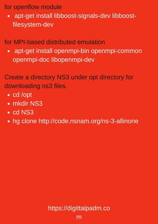 Steps to install ns3 | PDF