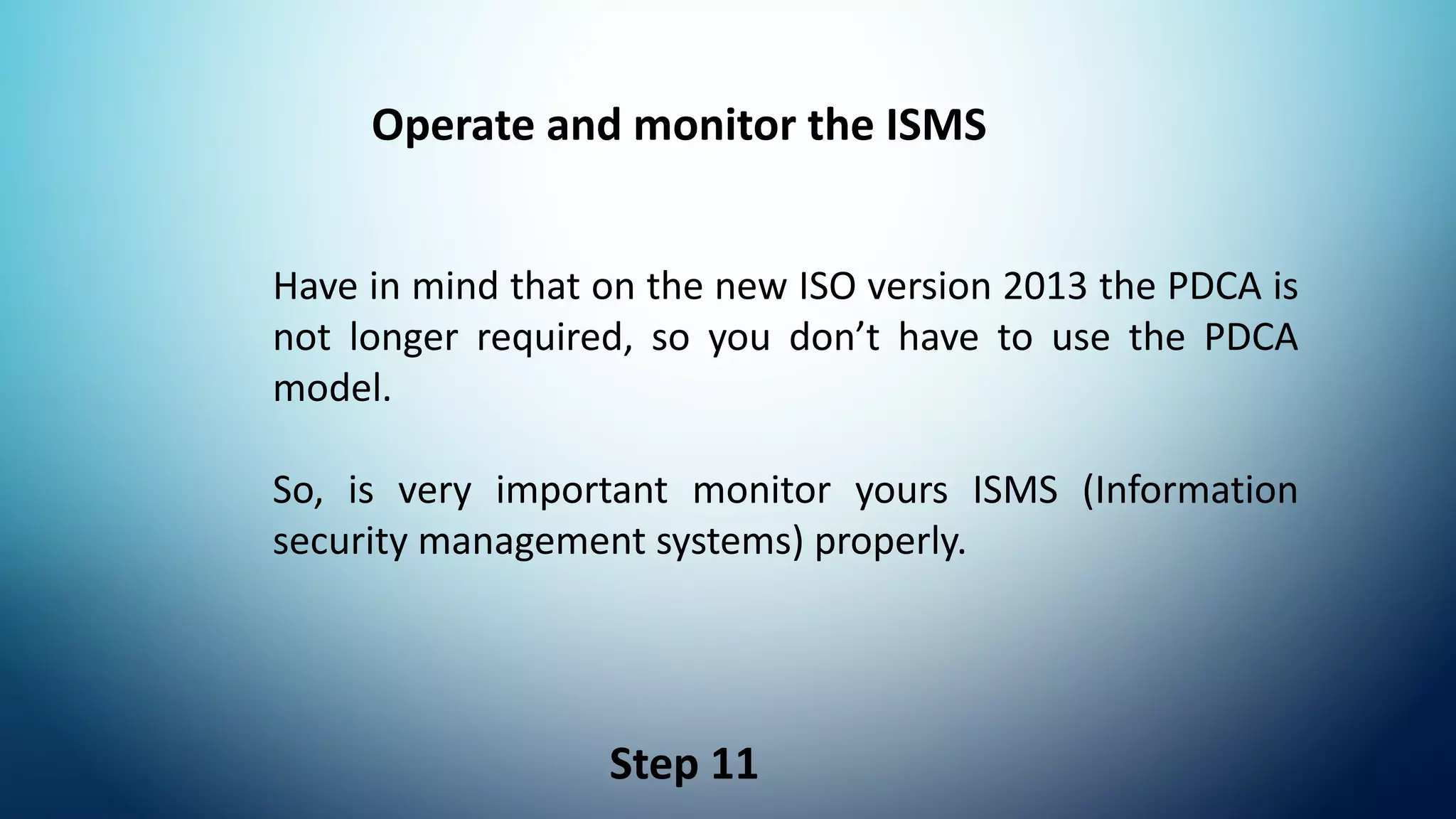 Steps to iso 27001 implementation | PDF