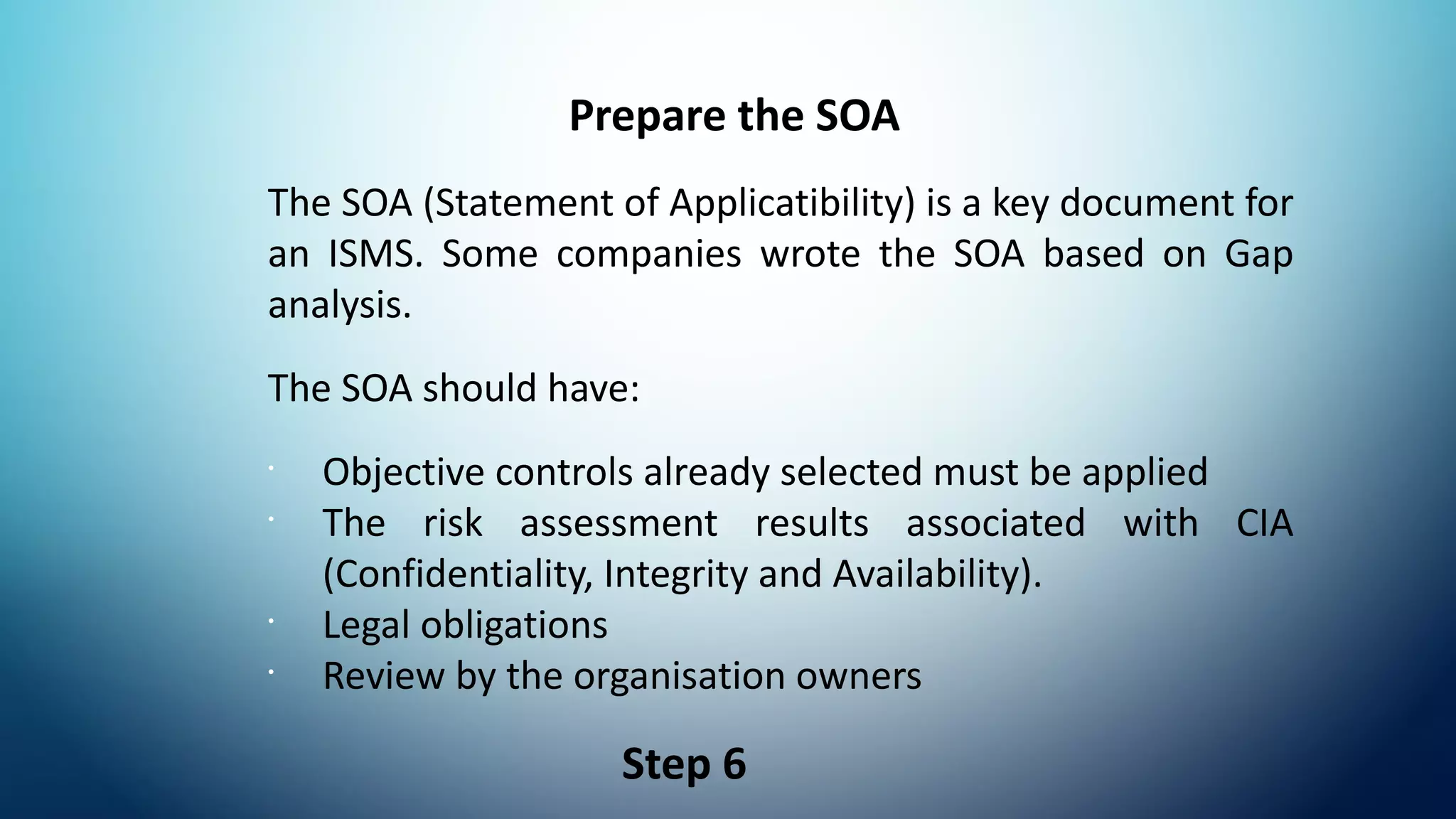 Steps to iso 27001 implementation | PDF