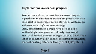 Steps to iso 27001 implementation | PDF