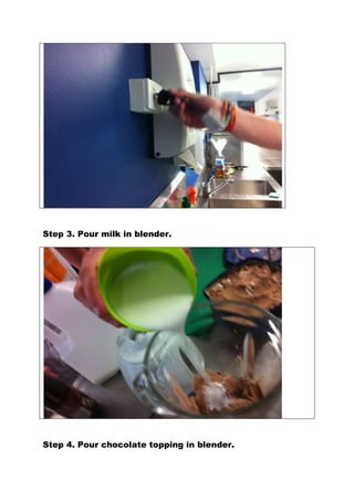 Steps to make a chocolate milkshake | DOCX