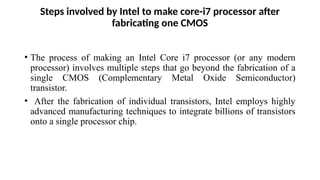 Steps to make processor.pptuthiufviugd4yibvuhujh | PPT