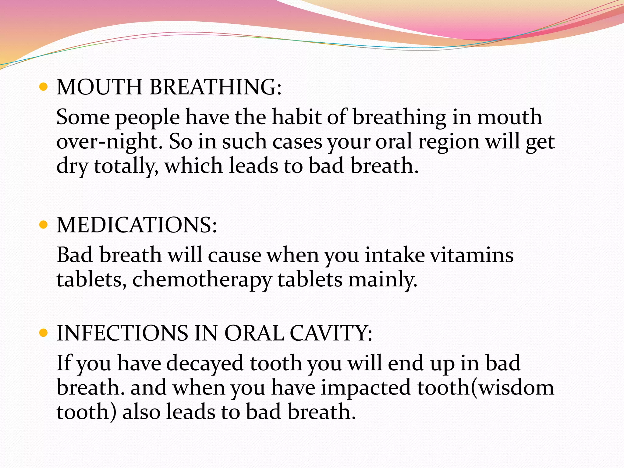 Steps to prevent bad breath | PPT