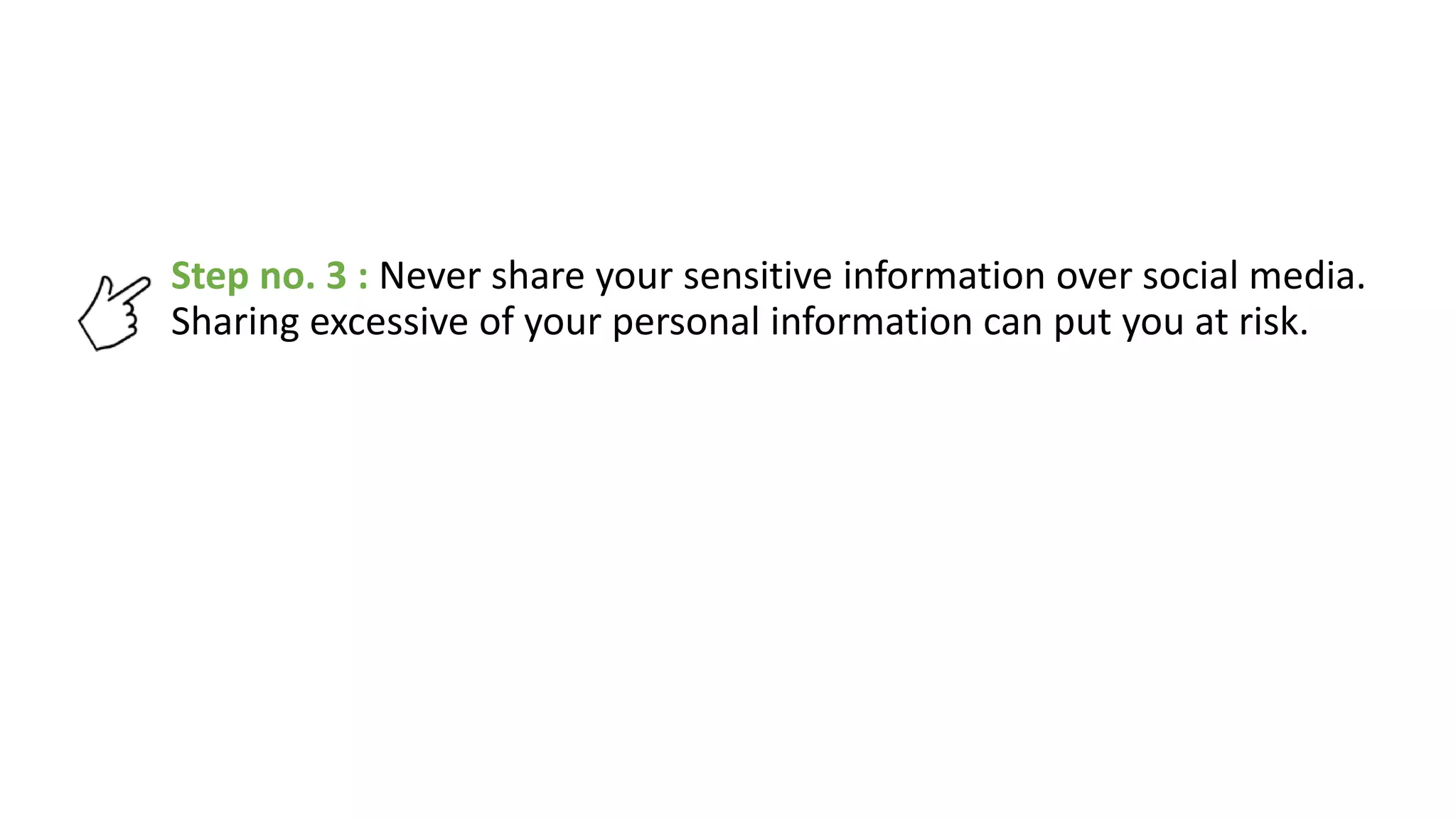 Steps to Protect your Social Media Accounts | PPT