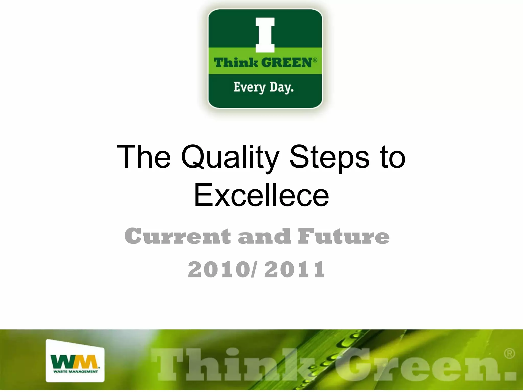 Steps to quality | PPT