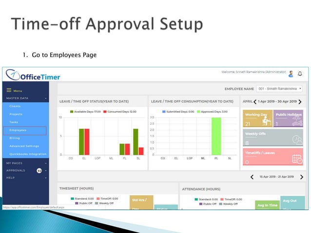 how to setup timeoff approval type | PPT