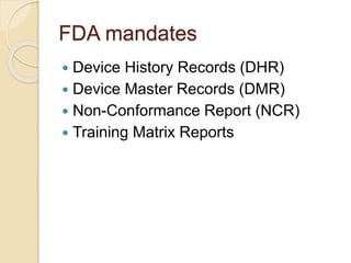 Steps to set up a Medical device lean manufacturing facility | PPTX