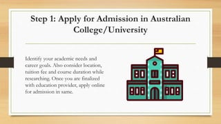 Steps to Study in Australia | PPTX