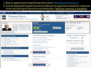 Steps to Submit an Application at Passport Seva Kendra | PPTX