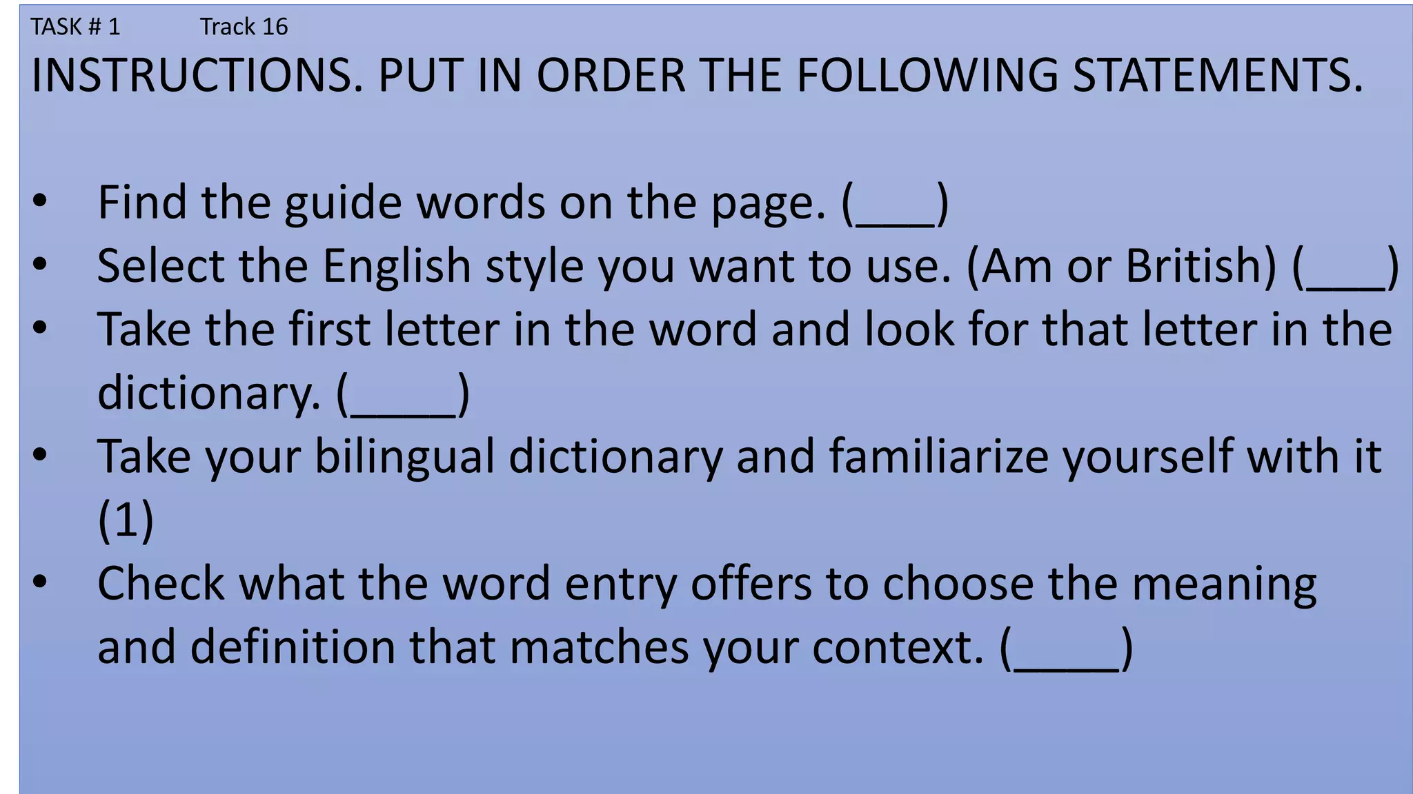 STEPS TO USE A DICTIONARY.pptx