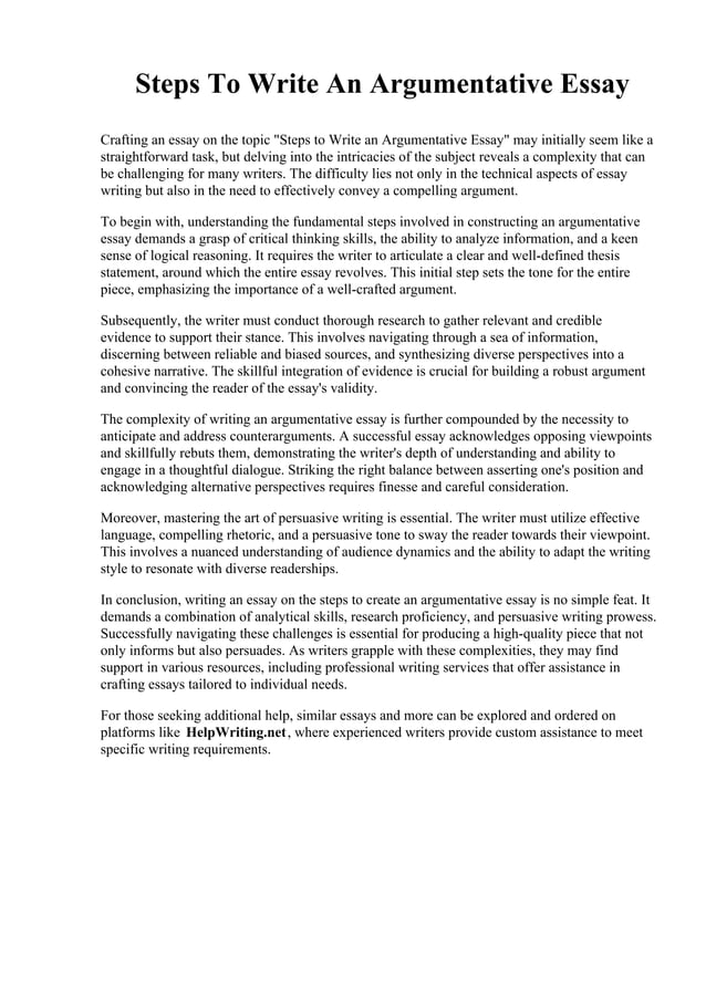Steps To Write An Argumentative Essay.pdf