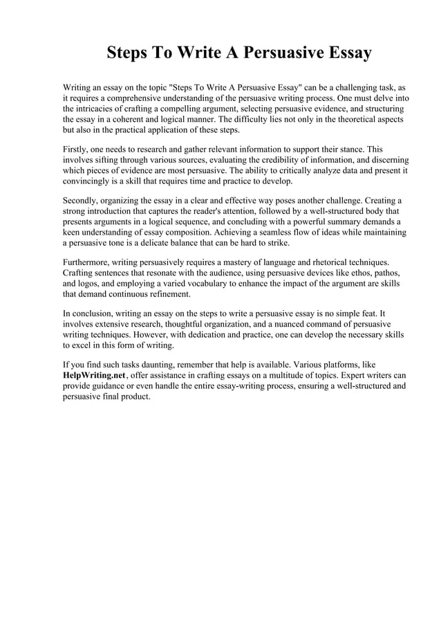 Steps To Write A Persuasive Essay.pdf