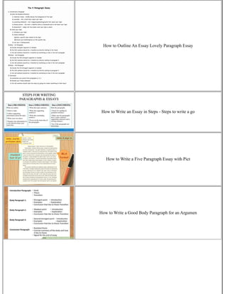 Steps To Writing A 5 Paragraph Essay | PDF