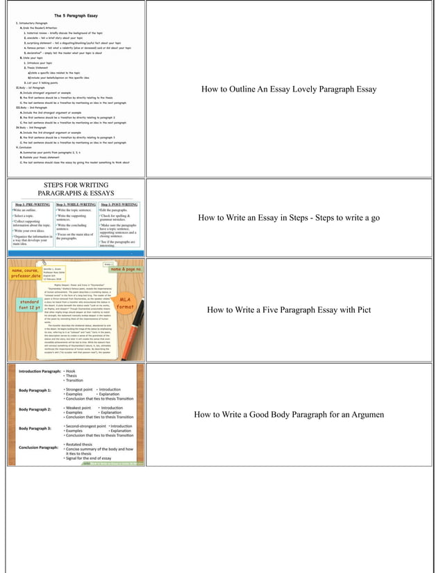 Steps To Writing A 5 Paragraph Essay | PDF