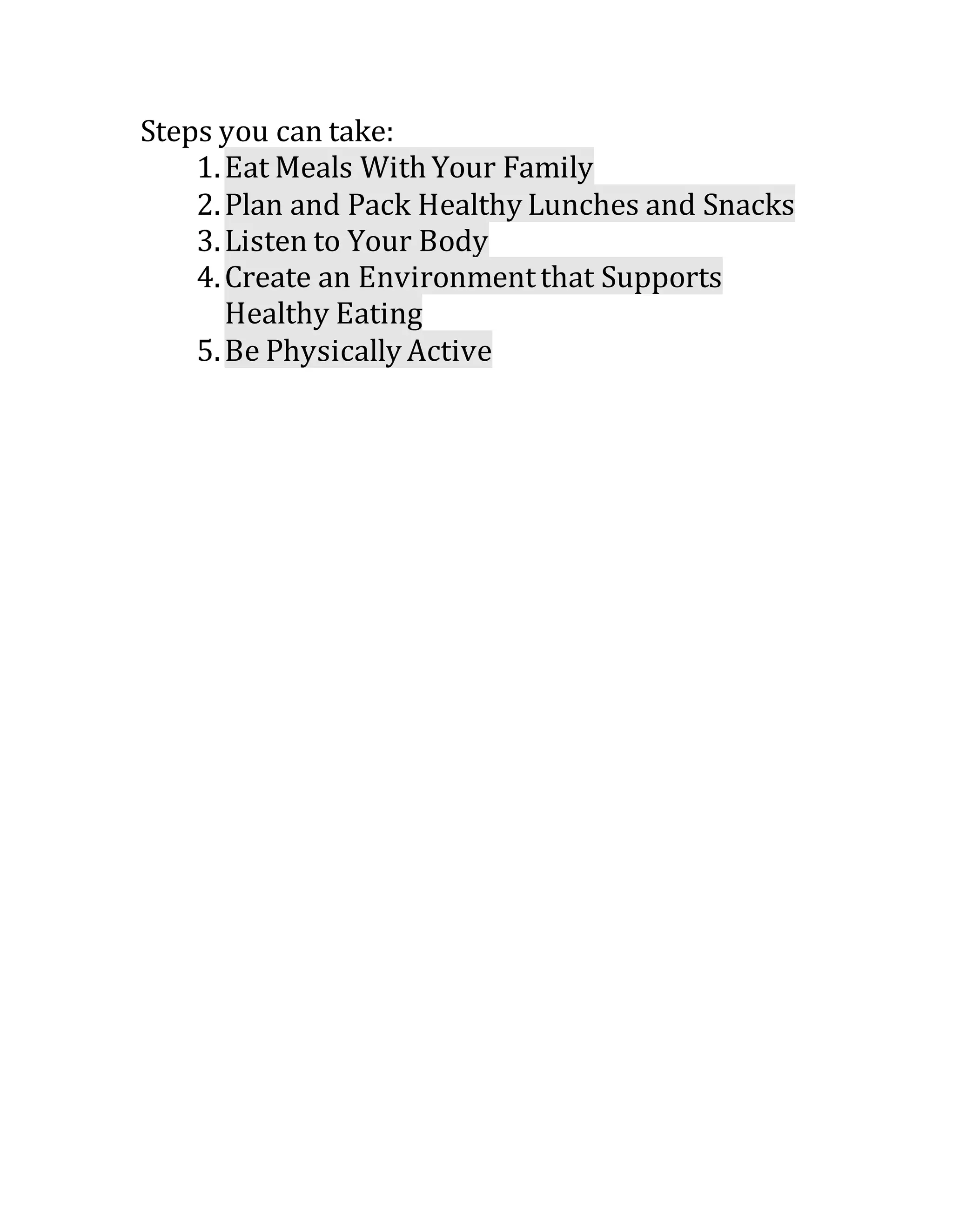 Steps you can take | DOCX