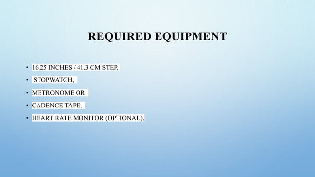 STEP TEST for physical fitness......pptx