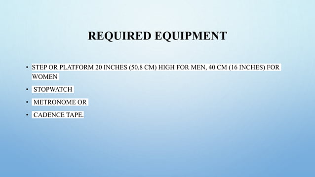 STEP TEST for physical fitness......pptx