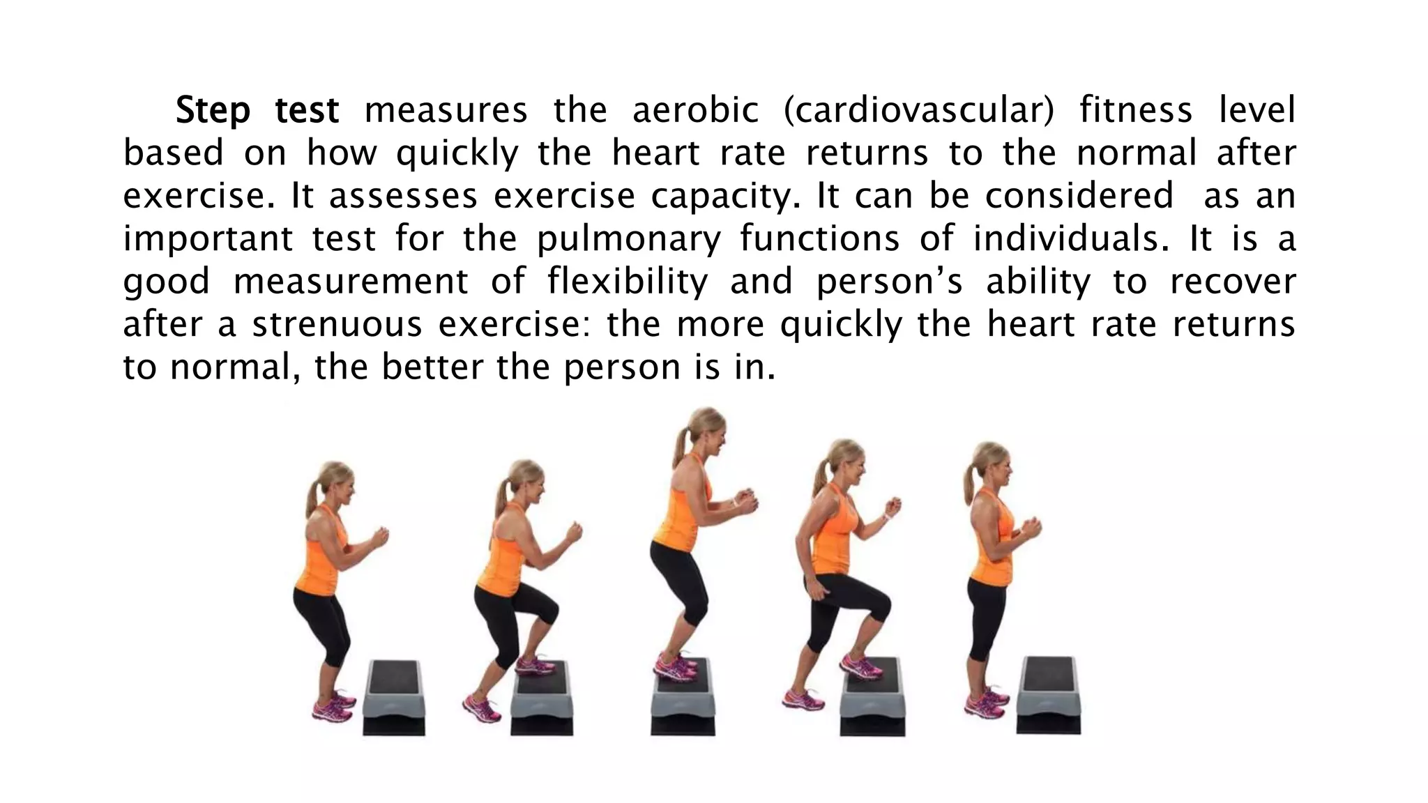 Step test, pull ups, and push-ups | PPT