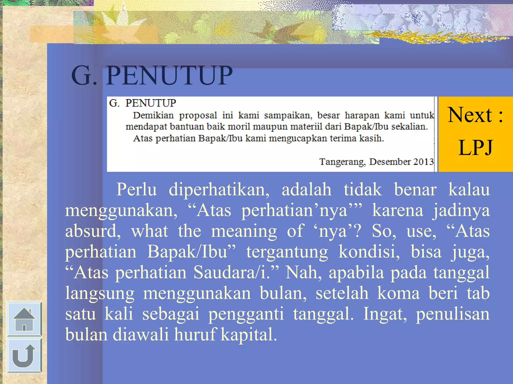 Step to make Proposal dan LPJ | PPT