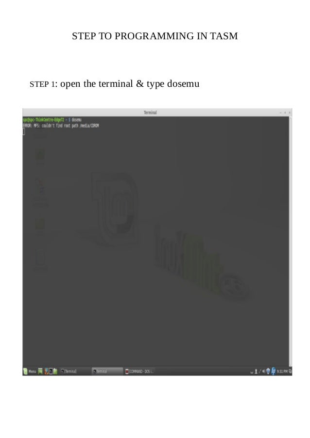 Step To Program In Tasm