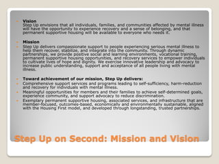 Step up housing first presentation | PPT