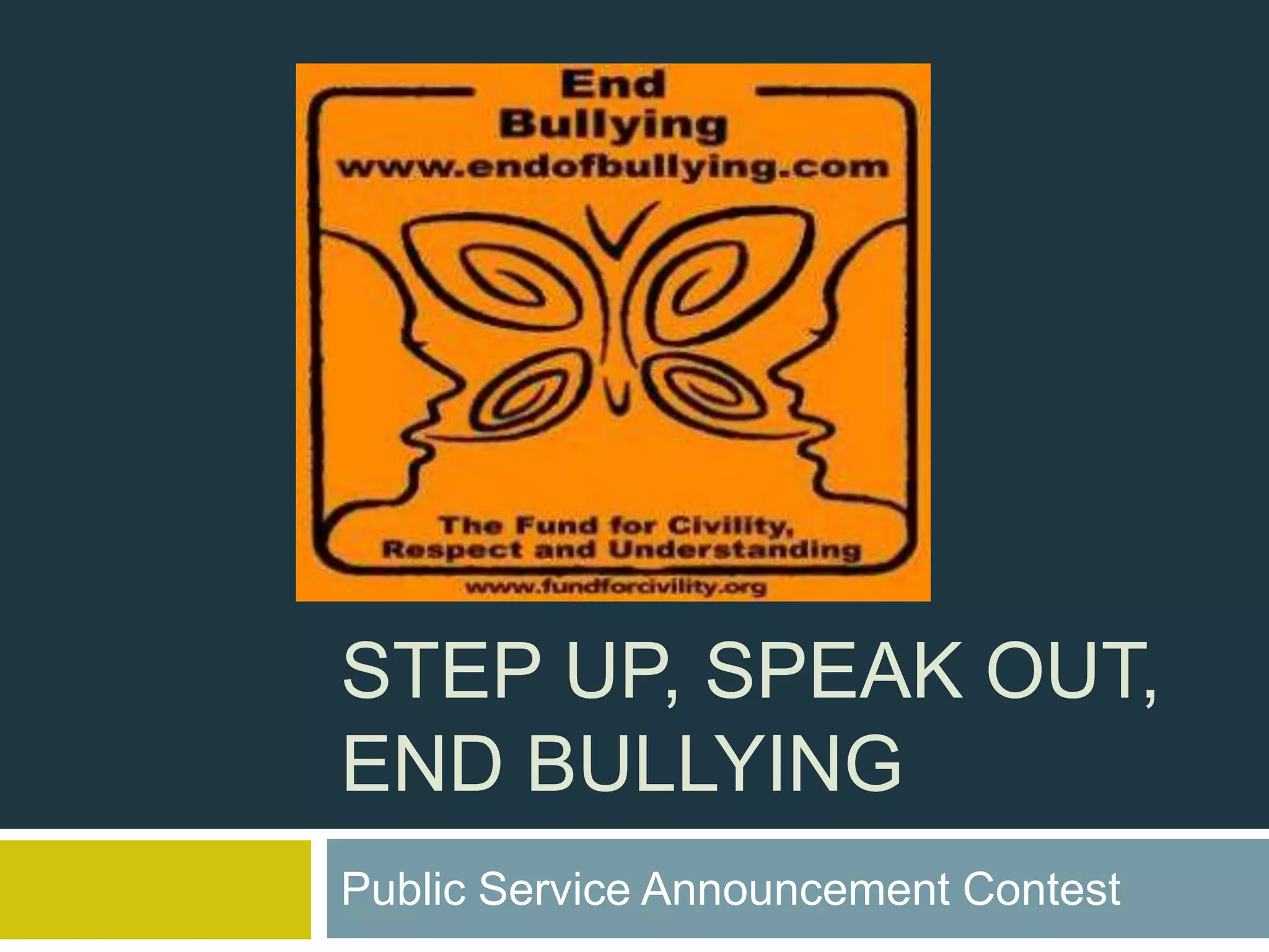 Step up speak out end bullying | PPTX