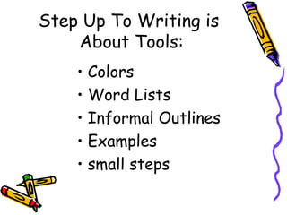 Step up to writing for kids | PPT