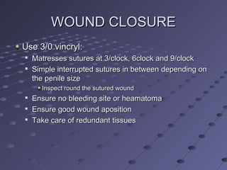 Stepwise approach to adult male circumcision. | PPT
