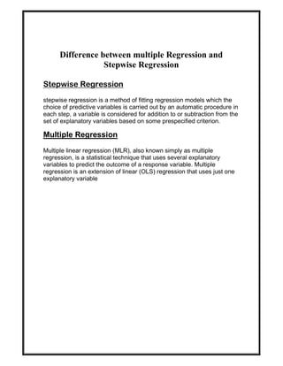Stepwise, Multiple and Cluster regression.pdf