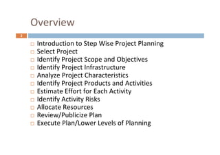 Stepwise planning | PDF