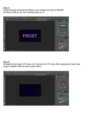 How to create Frost Neon Effect in Photoshop? | PDF