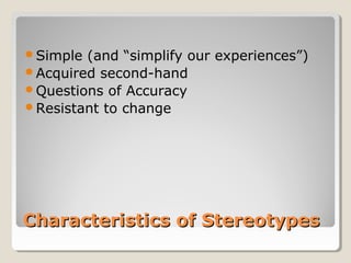 Stereotypes | PPT