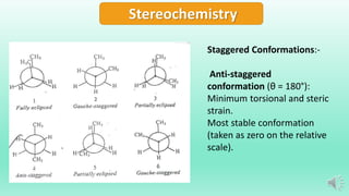 Steroechemistry. confirmational analysis of alkanes (ethane,propane ...