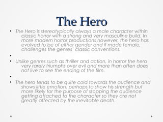 Stereo-typical Horror Characters | PPT