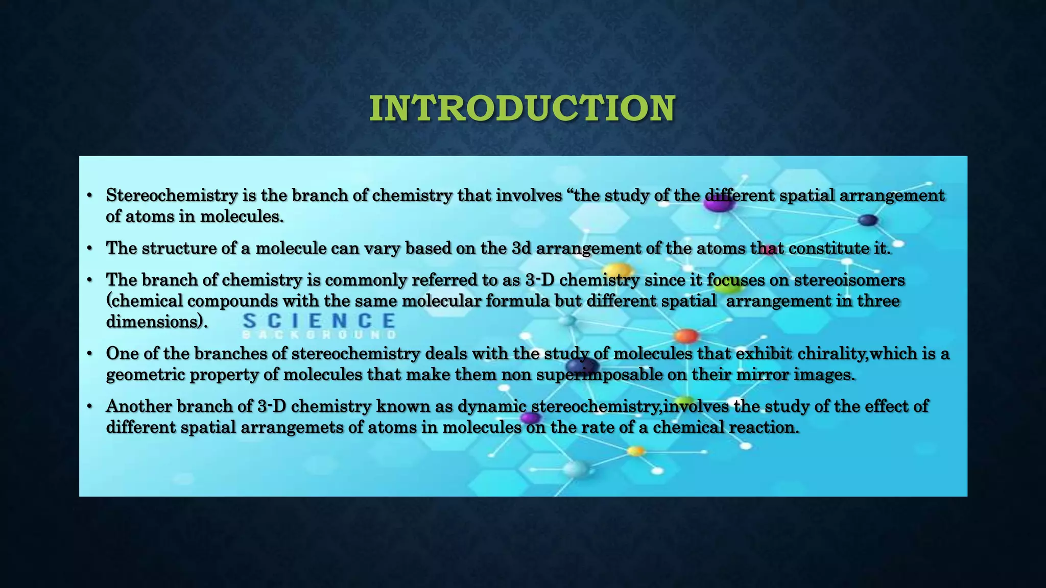 some concepts of stereochemistry | PPTX | Chemistry | Science