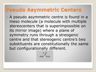 Stereochemical aspects | PPTX