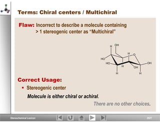 Stereochemical Lexicon | PPT