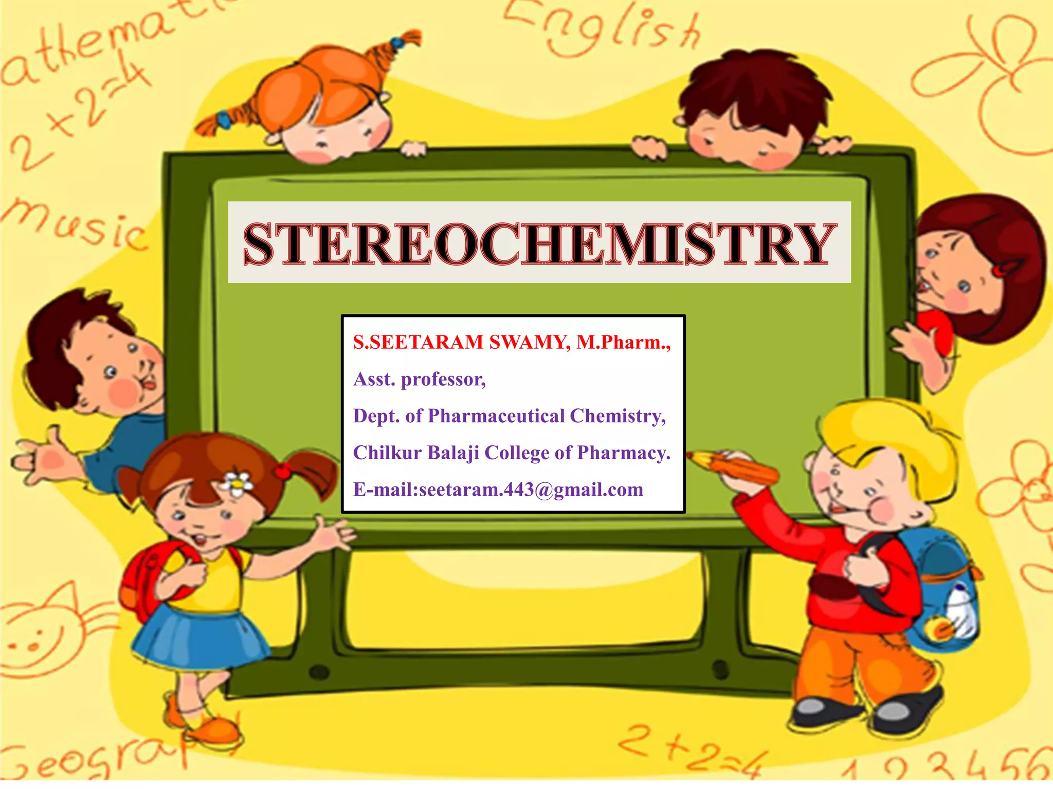 Stereochemistry-Organic Chemistry | PPT