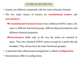 Stereochemistry-Organic Chemistry | PPTX