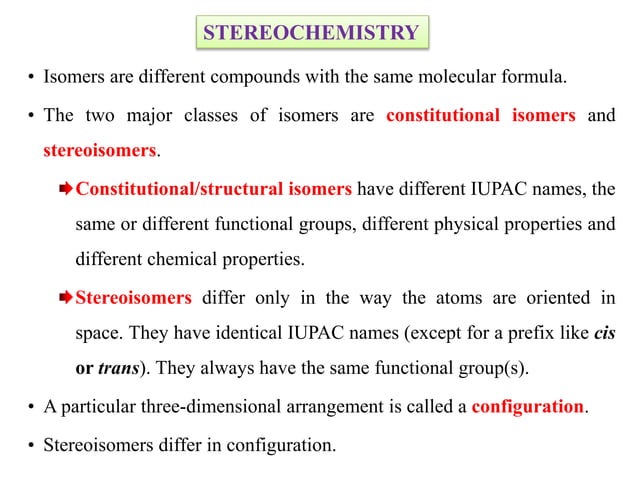 Stereochemistry-Organic Chemistry | PPTX