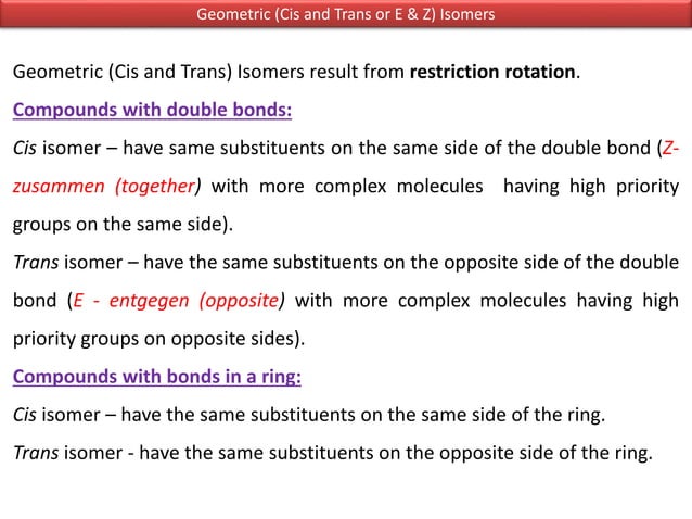 Stereochemistry-Organic Chemistry | PPTX