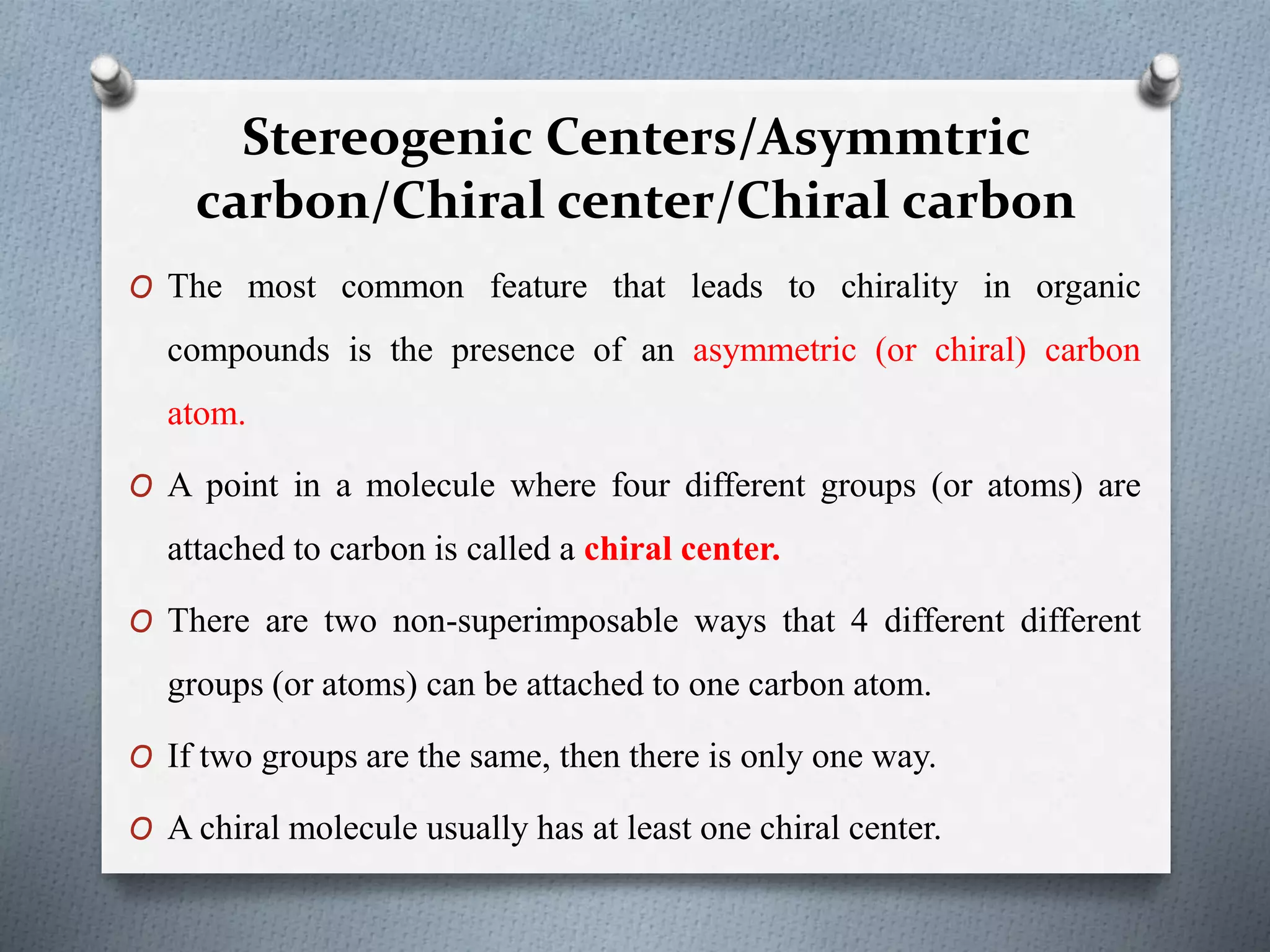 Basic aspects of Stereochemistry | PPTX