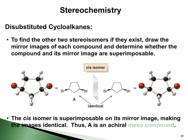 STEREOCHEMISTRY organic chemistry isomers | PPT
