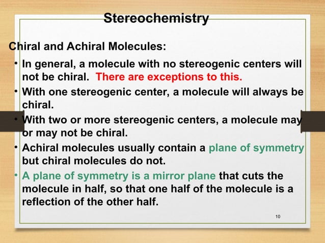 Stereochemistry, Basic principles, Chirality, Enantiomers | PPT