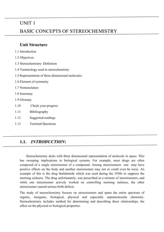 Heterocyclic Chemistry - Stereochemistry | PDF