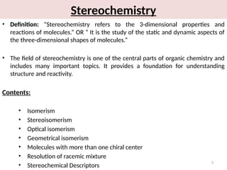 What is stereochemistry? how to understand stereochemistry..pptx