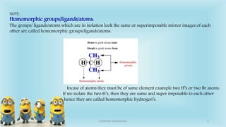 Stereochemistry prochirality&topicity | PPTX