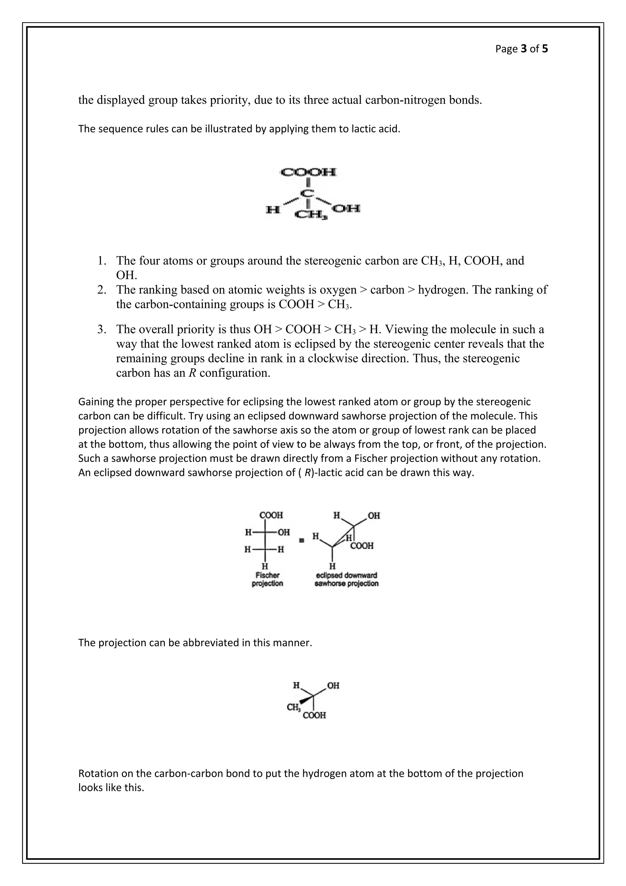 Stereochemistry Configuration Of R And S Pdf