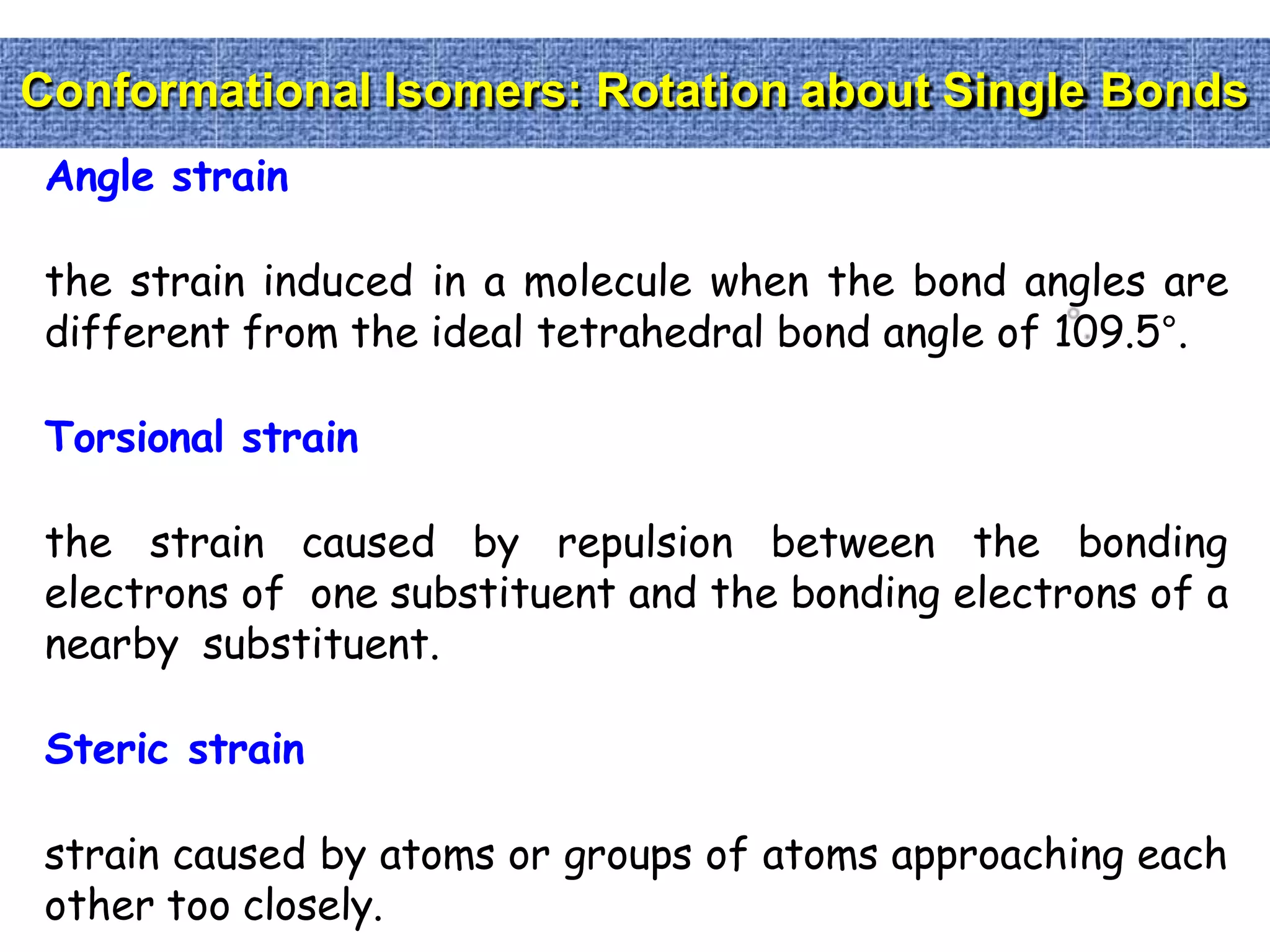 Stereochemistry Conformational Isomerism Pdf Chemistry Science