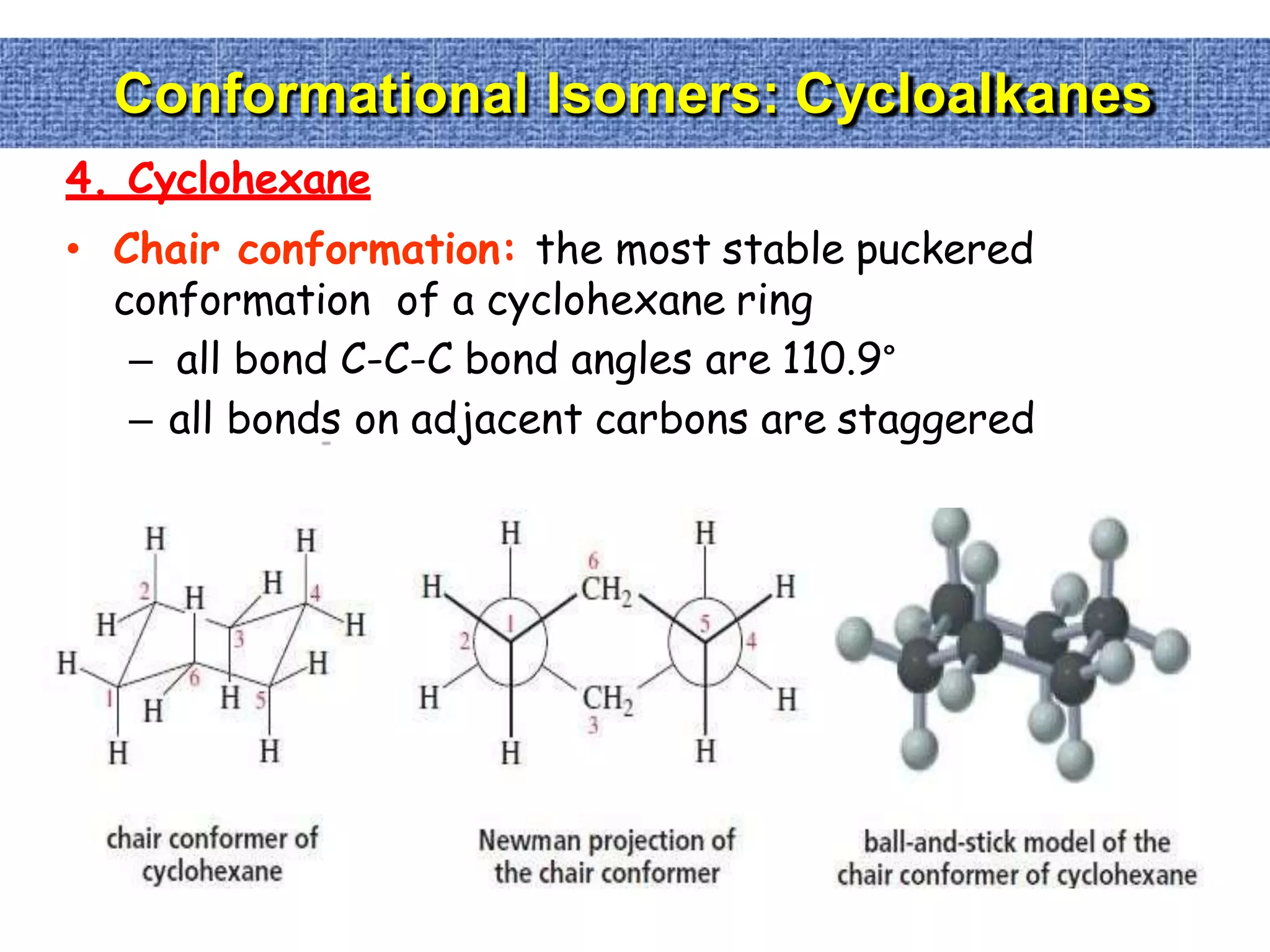 Stereochemistry (Conformational Isomerism) | PDF